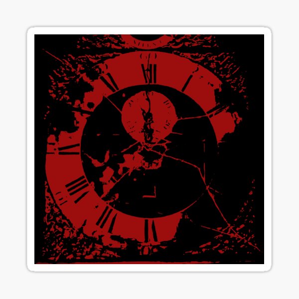 "Clock Stranger Things" Sticker for Sale by eemayoo | Redbubble