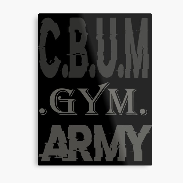 "Chris Bumstead Gym Motivation (CBUM GYM ARMY) Es" Metal Print for Sale ...