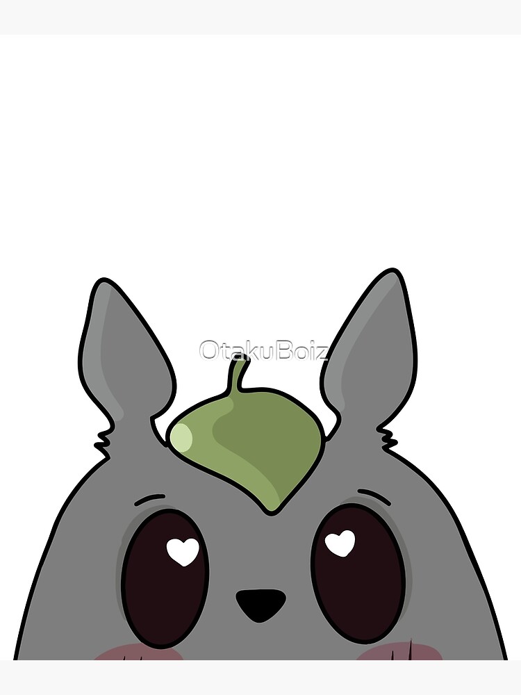 "My Fluffy Forest Spirit Chibi Anime Peeker" Poster for Sale by ...