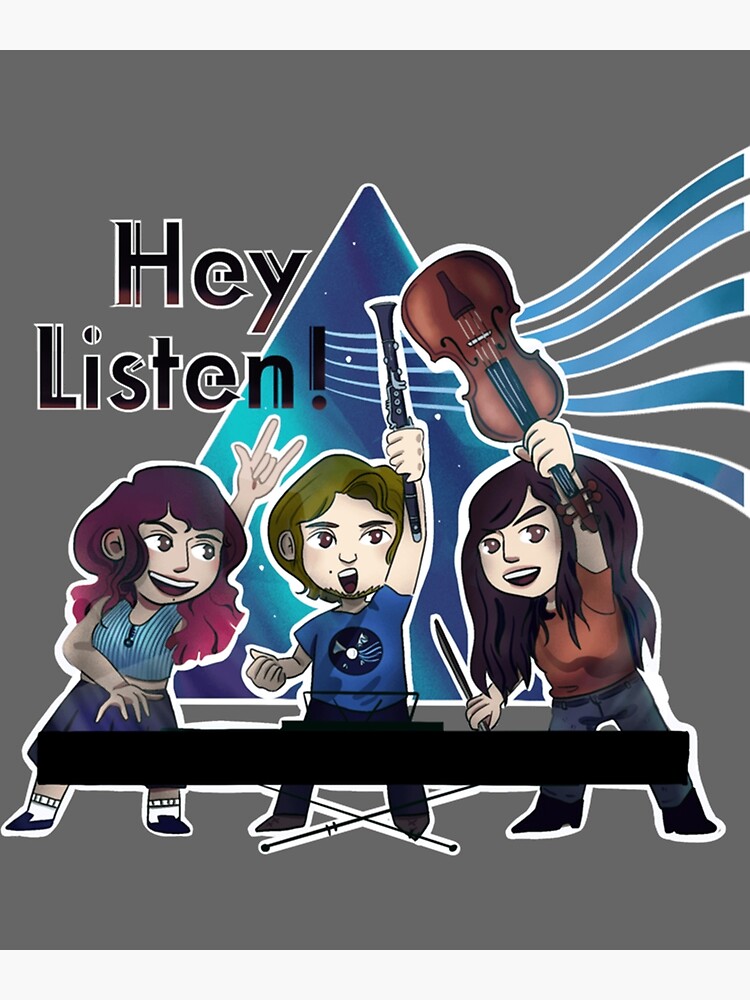 "Album cover Hey, Listen! Essential" Poster for Sale by SavannaHills ...