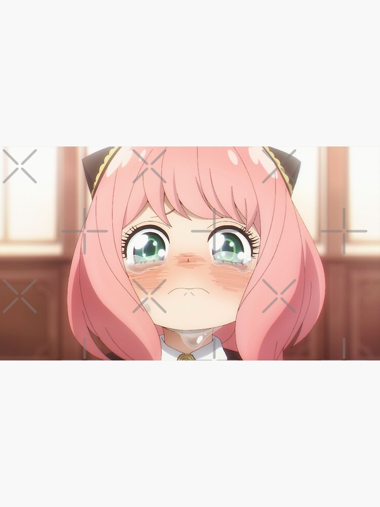 "SPY X FAMILY ANYA FORGER ABOUT TO CRY CRYING FACE CUTE KAWAII" Sticker ...