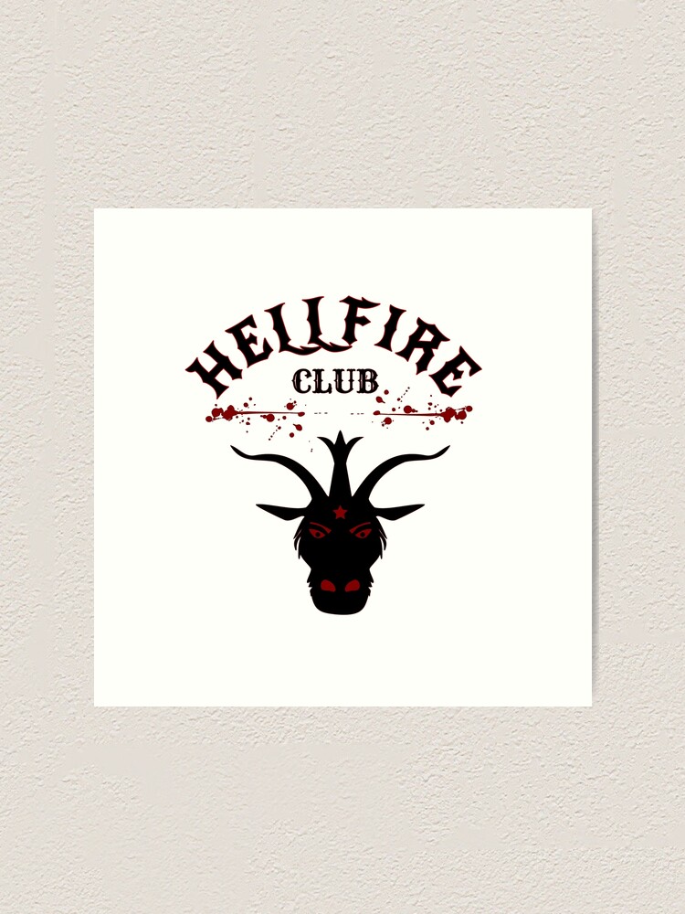 "Hellfire Club Stranger Things Stickers " Art Print for Sale by ...