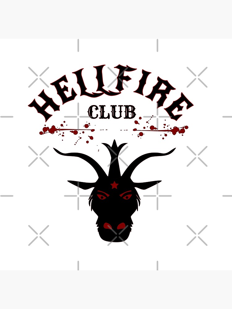 "Hellfire Club Stranger Things Stickers " Art Print for Sale by ...
