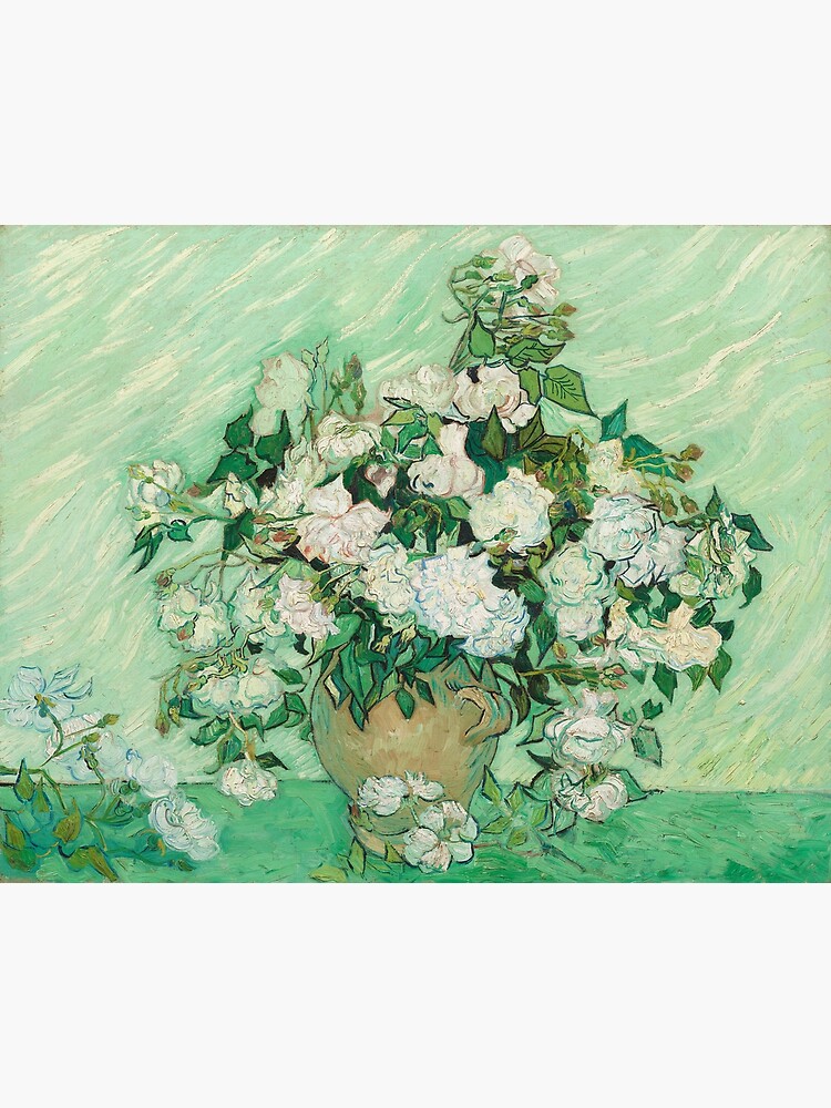 Vincent van Gogh Roses 1890 Painting Premium Matte Vertical Poster sold ...