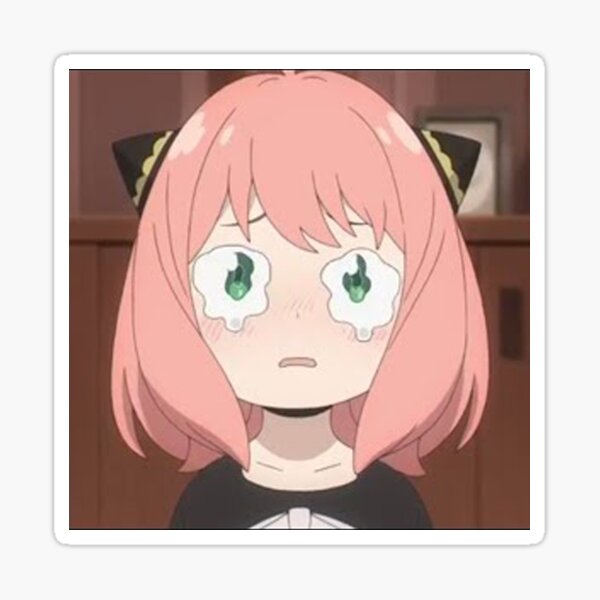 "SPY X FAMILY ANYA FORGER ABOUT TO CRY FUNNY EYES CRYING FACE CUTE ...