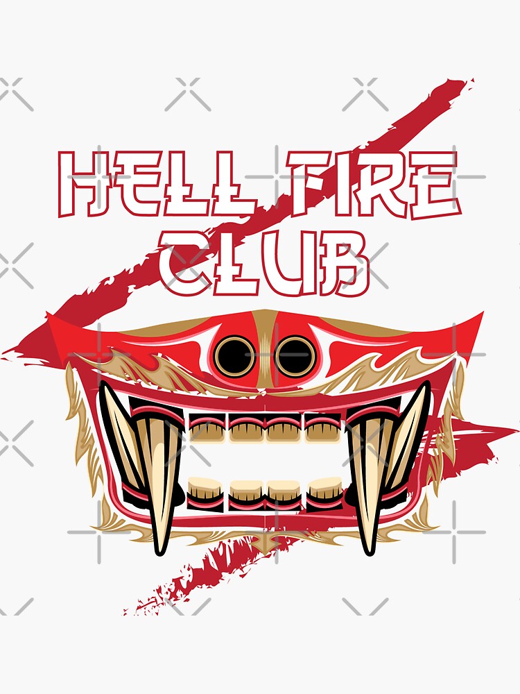 "Hellfire Club" Sticker for Sale by JustWear5 | Redbubble