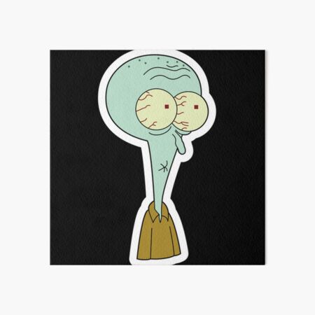 "SpongeBob Shocked Squidward" Art Board Print for Sale by stokesk391 ...