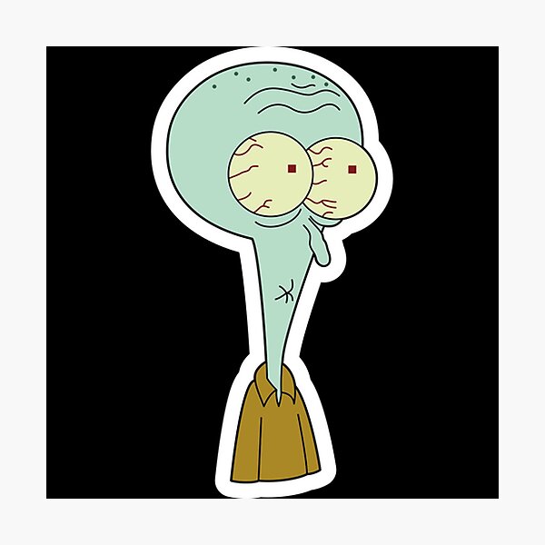 "SpongeBob Shocked Squidward" Photographic Print for Sale by stokesk391 ...