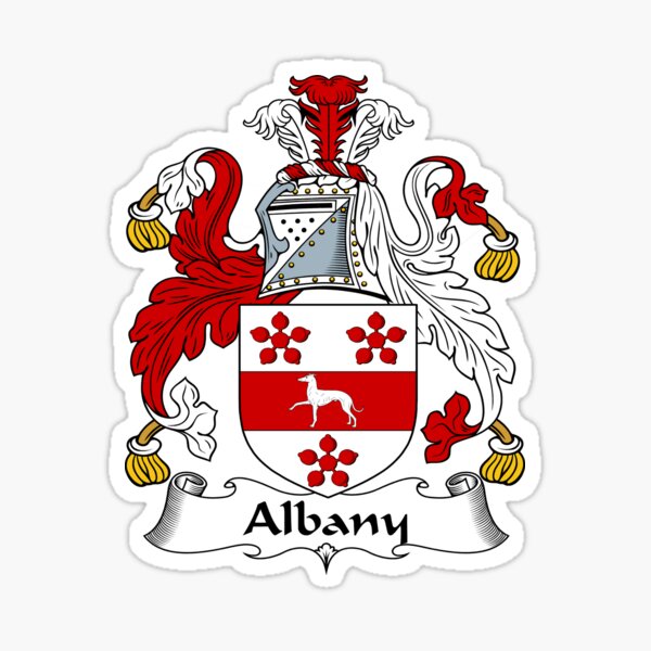 "Albany " Sticker for Sale by HaroldHeraldry | Redbubble