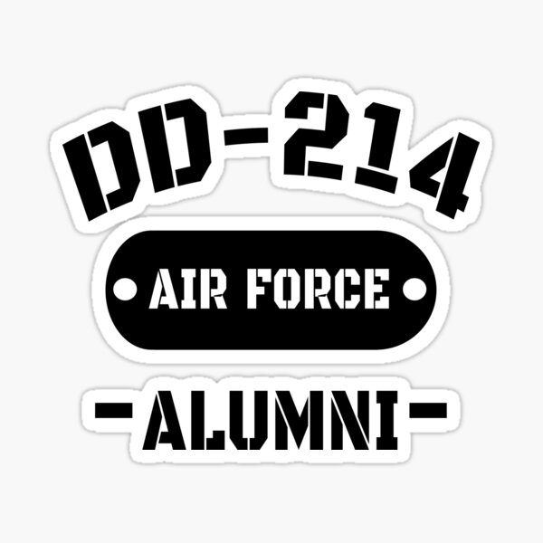 "DD-214 Alumni US Air Force USAF" Sticker for Sale by ARTZ84 | Redbubble