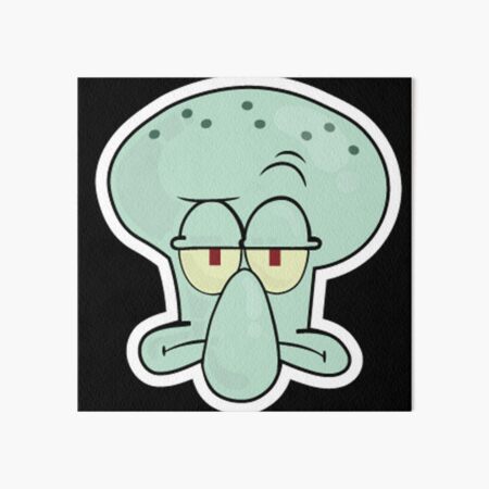 "Squidward Face" Art Board Print for Sale by stokesk391 | Redbubble