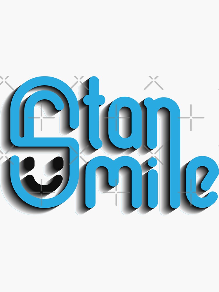 "Stan smile" Sticker for Sale by PODapparel | Redbubble