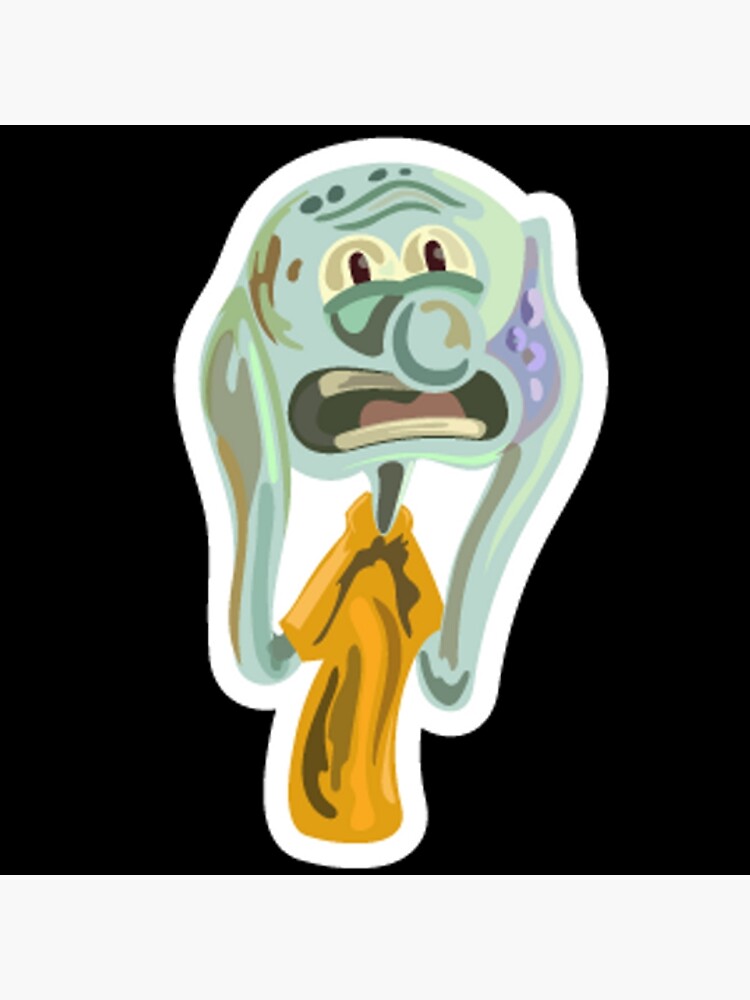 "Squidward Scream" Art Print for Sale by stokesk391 | Redbubble