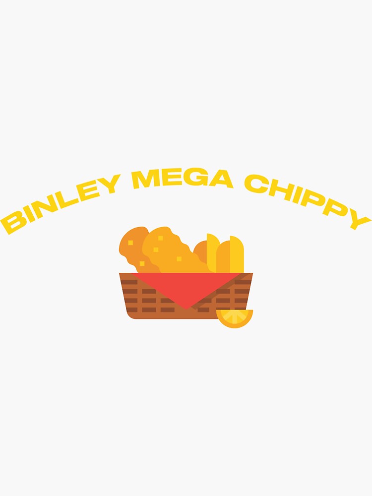 "BINLEY MEGA CHIPPY MEME" Sticker for Sale by medraphy | Redbubble