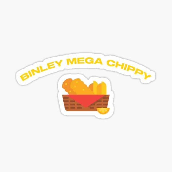 "BINLEY MEGA CHIPPY MEME" Sticker for Sale by medraphy | Redbubble
