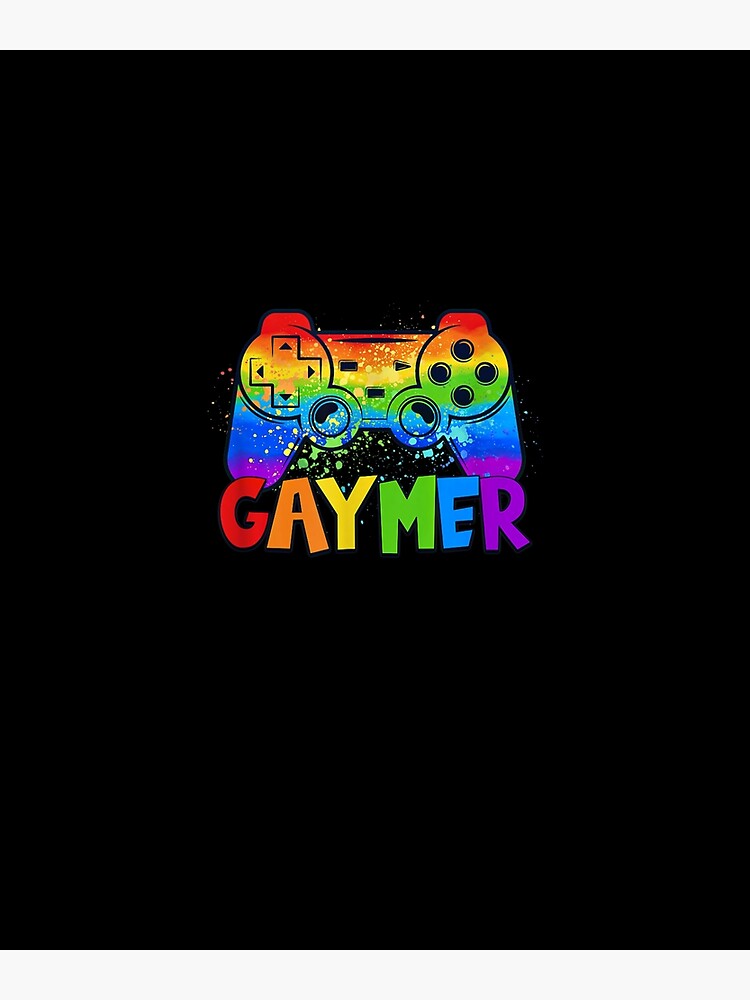 "Gay Pride Rainbow Flag Video LGBT Gamer LGBTQ Gaming Gamepad" Poster ...