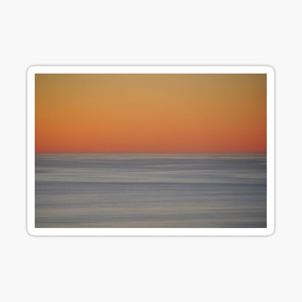 "Midnight sun casting a beautiful light over the sea and sky" Sticker ...