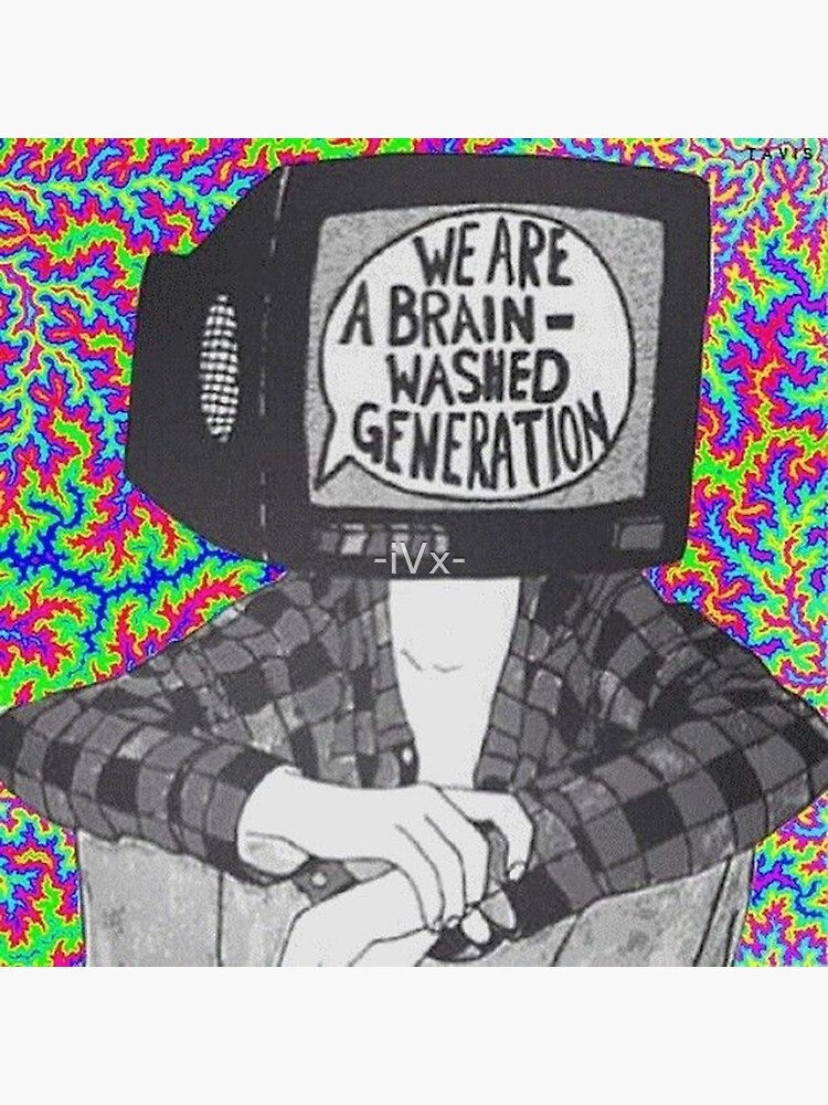 "We are a brain-washed generation T-shirt" Sticker for Sale by -iVx ...