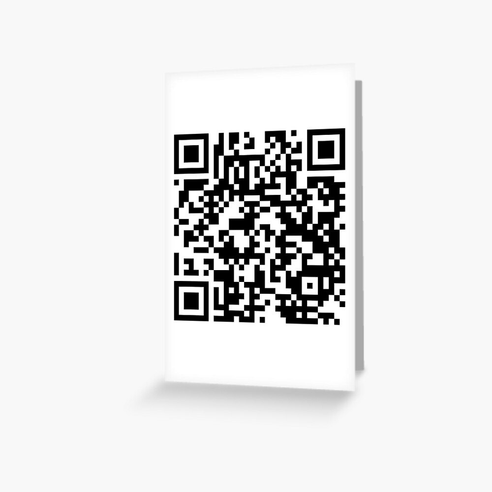 "Goofy Cartoon Sounds QR Code Small" Greeting Card by designsbykevin ...