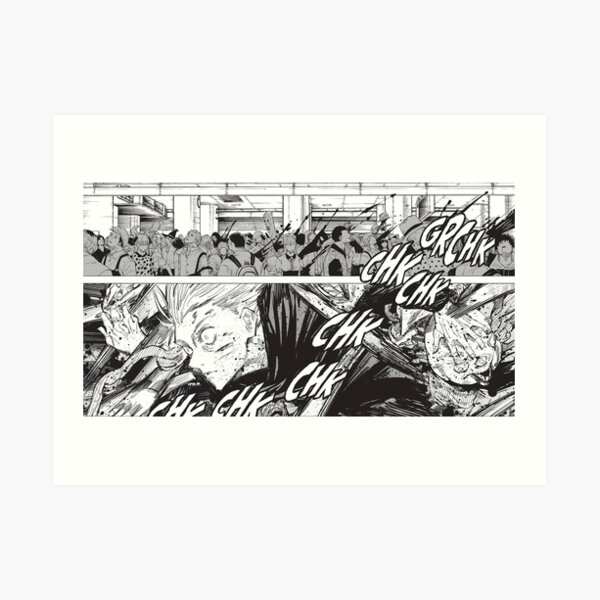 "gojo satoru the strongest manga panel jujutsu kaisen poster" Art Print ...