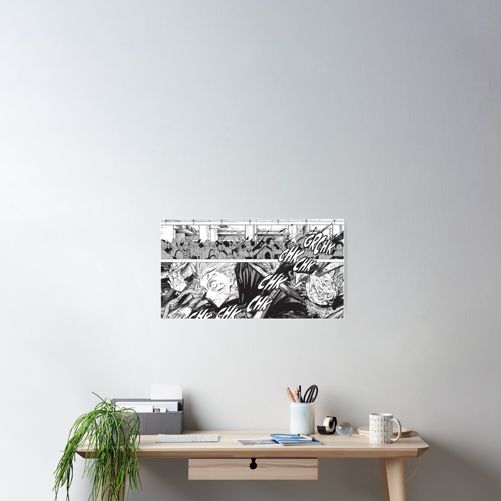 "gojo satoru the strongest manga panel jujutsu kaisen poster" Poster ...
