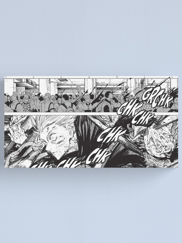 "gojo satoru the strongest manga panel jujutsu kaisen poster" Canvas ...