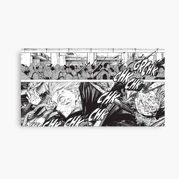 "gojo satoru the strongest manga panel jujutsu kaisen poster" Canvas ...