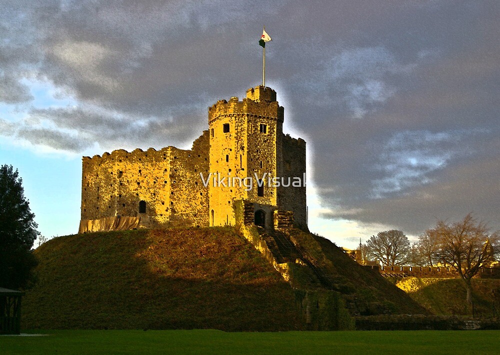 "Cardiff Castle Sunset B" by VikingVisual | Redbubble