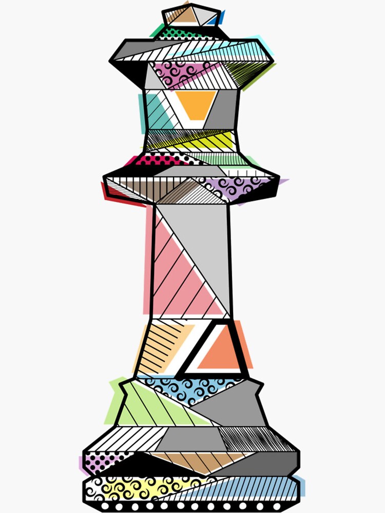 "Chess King" Sticker for Sale by CAleksa | Redbubble
