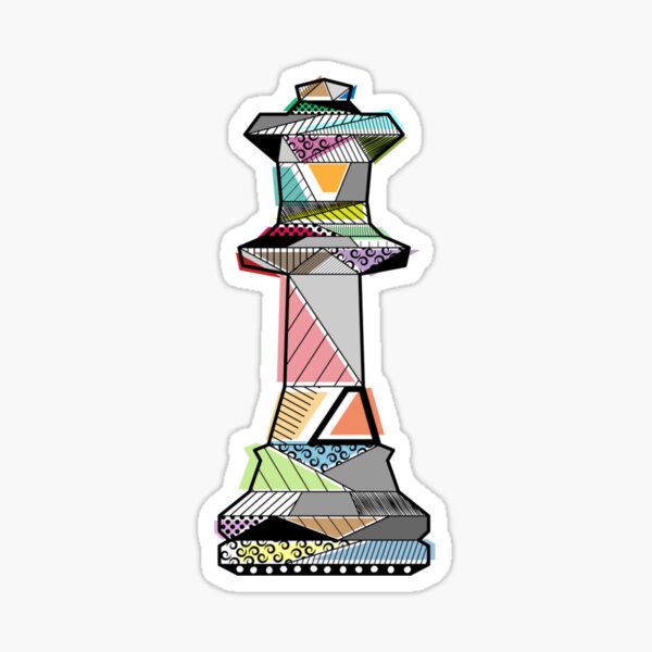 "Chess King" Sticker for Sale by CAleksa | Redbubble