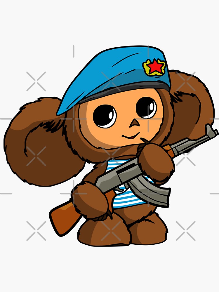"Cheburashka" Sticker for Sale by sirglennbo | Redbubble