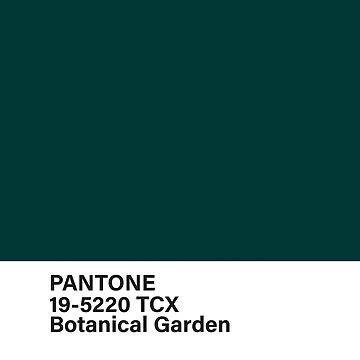 "pantone 19-5220 TCX Botanical Garden" Photographic Print for Sale by ...