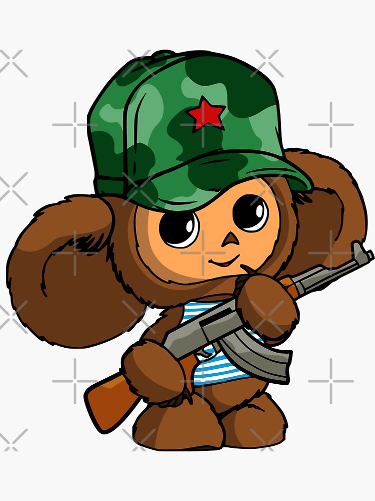 "Cheburashka" Sticker for Sale by sirglennbo | Redbubble