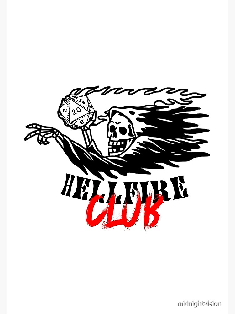 "Hellfire Club Sticker - Stranger Things Sticker - 80s aesthetic ...