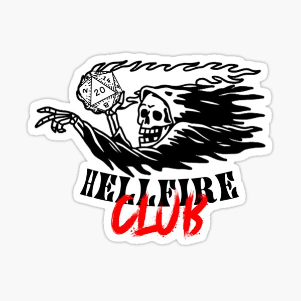 "Hellfire Club Sticker - Stranger Things Sticker - 80s aesthetic ...