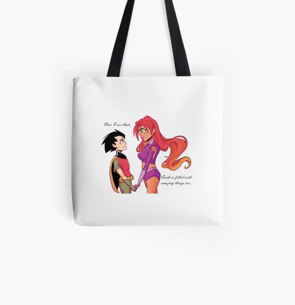 "Teen Titans: Robin x Starfire" Tote Bag for Sale by dinky-art | Redbubble