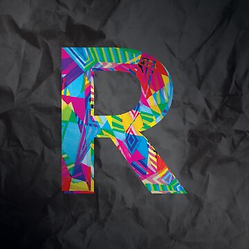 "Fun Letter - R" Sticker for Sale by Winterrr | Redbubble