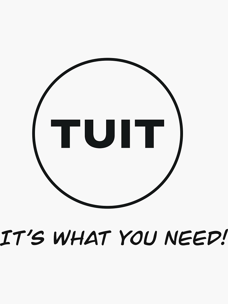 "Round TUIT" Sticker for Sale by OmnipotentSW | Redbubble