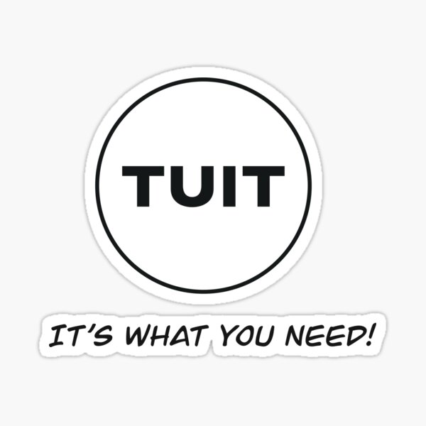 "Round TUIT" Sticker for Sale by OmnipotentSW | Redbubble