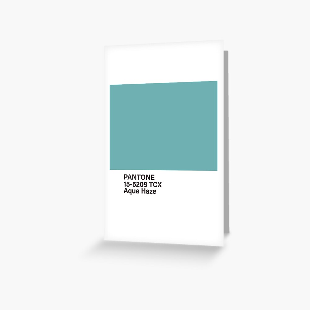 "Pantone 15-5209 TCX Aqua Haze" Greeting Card by princessmi-com | Redbubble