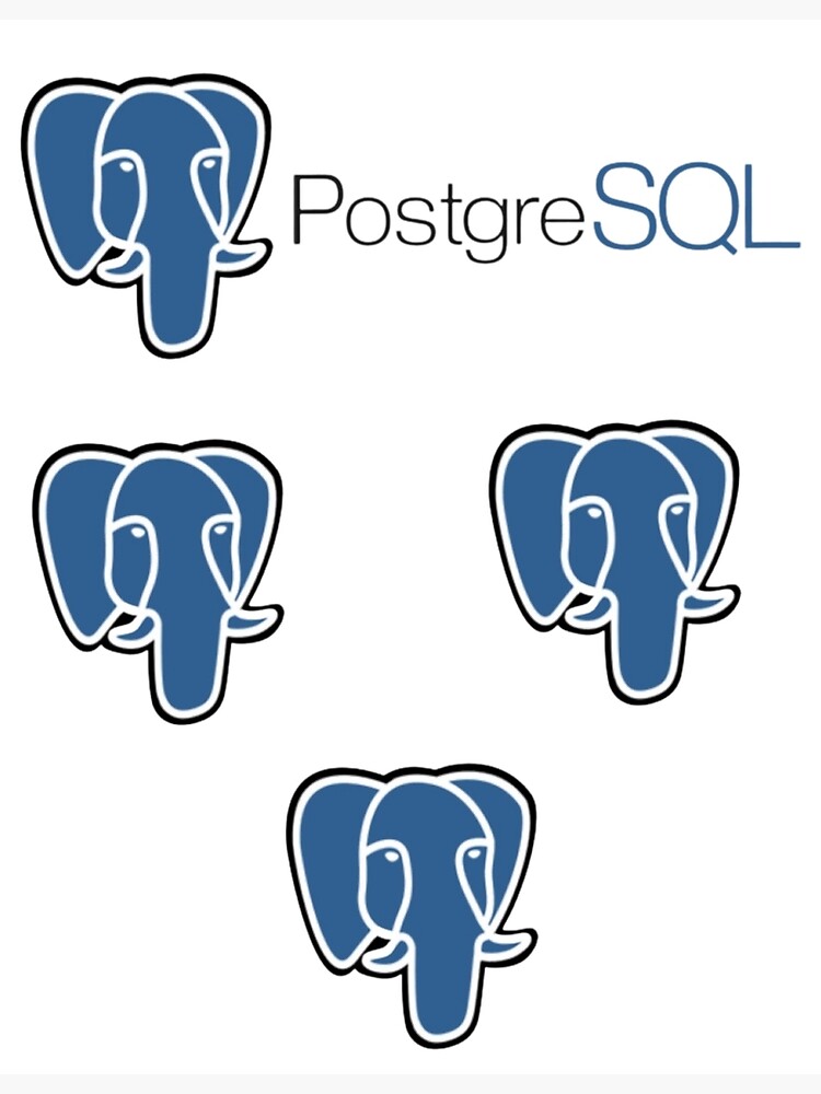 "PostgreSql Logo sql developer" Poster for Sale by YellowBanana2 ...