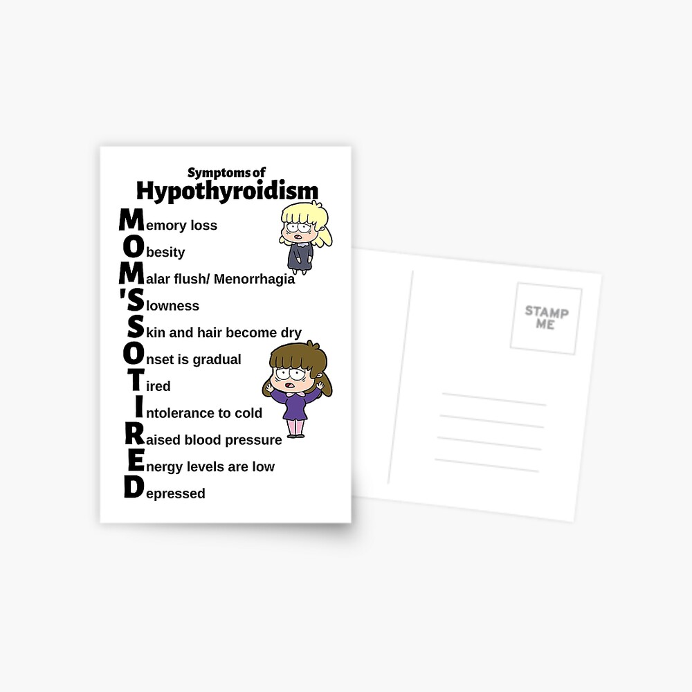 "Symptoms of Hypothyroidism Medical Mnemonic" Art Print for Sale by Caregiverology | Redbubble