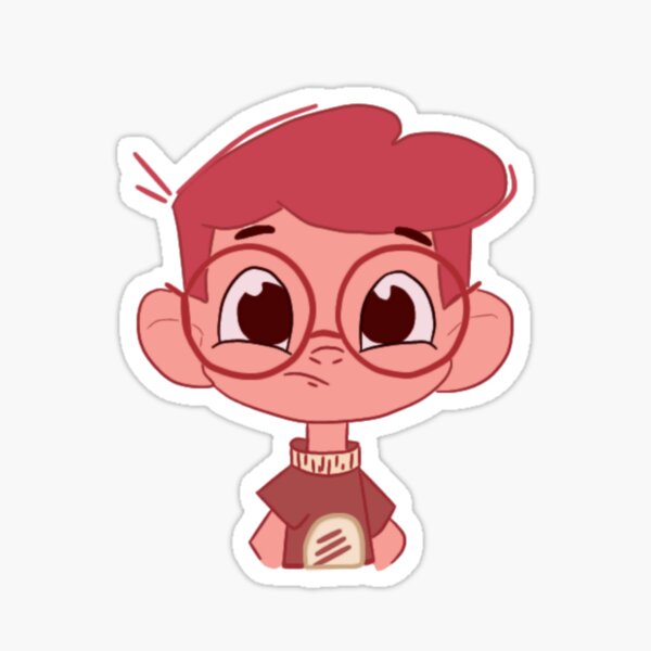 "Cute cartoon boy with red hair " Sticker for Sale by Mialunaa | Redbubble
