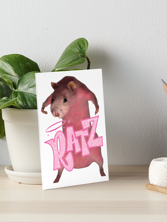 "HQ Pink Rat Ratz Meme" Art Board Print for Sale by fomodesigns | Redbubble