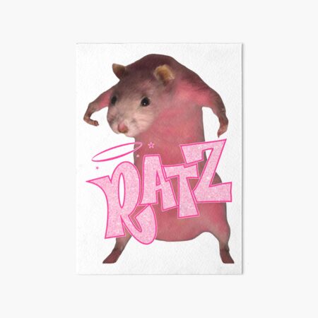 "HQ Pink Rat Ratz Meme" Art Board Print for Sale by fomodesigns | Redbubble