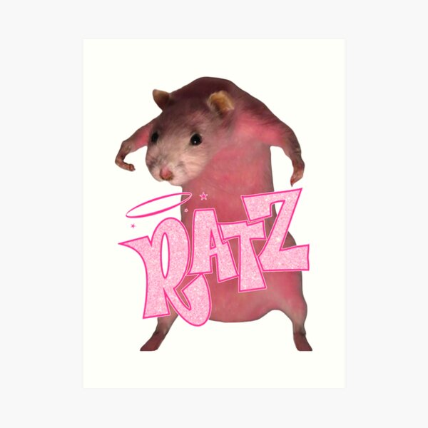 "HQ Pink Rat Ratz Meme" Art Print for Sale by fomodesigns | Redbubble