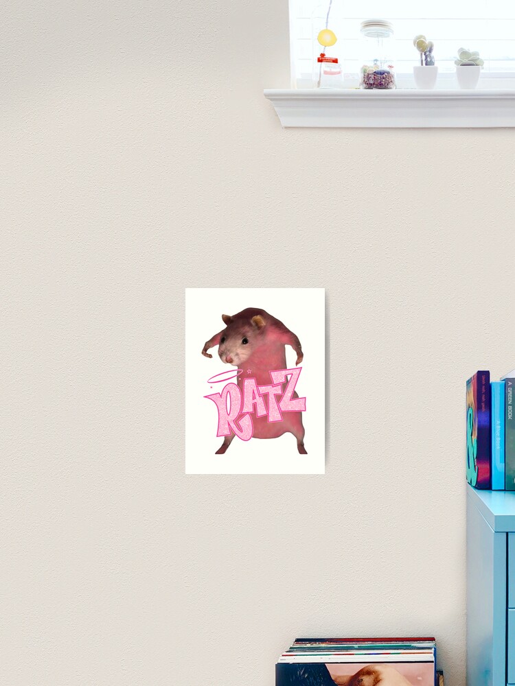 "HQ Pink Rat Ratz Meme" Art Print for Sale by fomodesigns | Redbubble