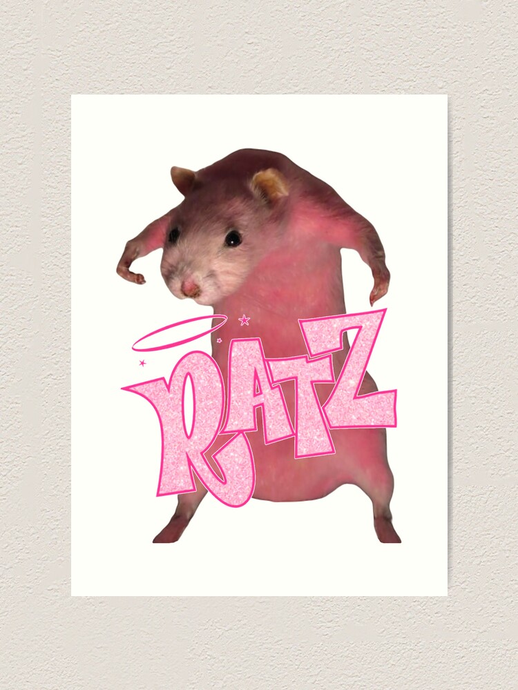"HQ Pink Rat Ratz Meme" Art Print for Sale by fomodesigns | Redbubble