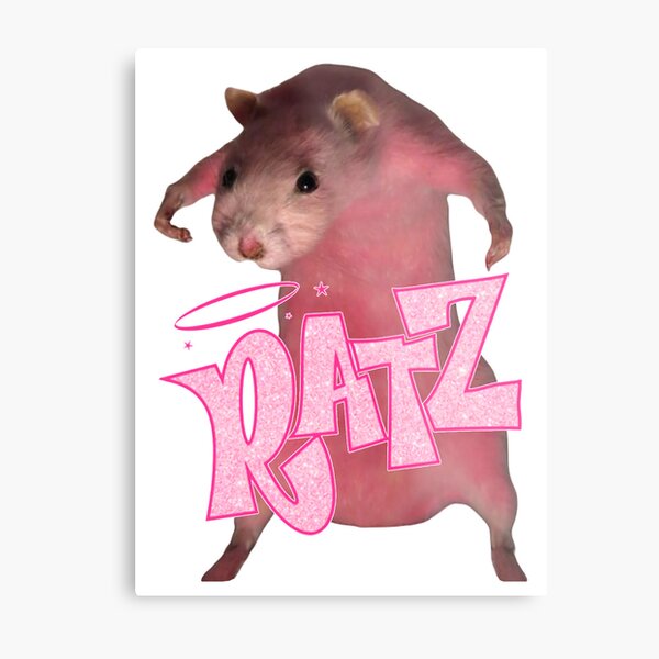 "HQ Pink Rat Ratz Meme" Metal Print for Sale by fomodesigns | Redbubble