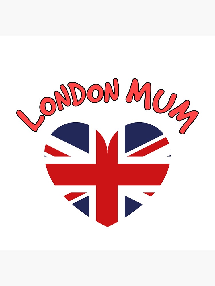 "LONDON MUM UNION JACK TEXTILE AND DECOR DESIGN" Poster for Sale by ...